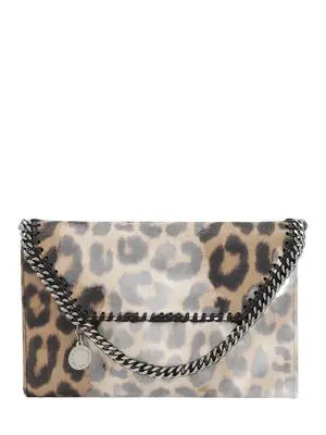 Stella McCartney Falabella Leopard-print Mini Crossbody Wallet Bag - Multicolor