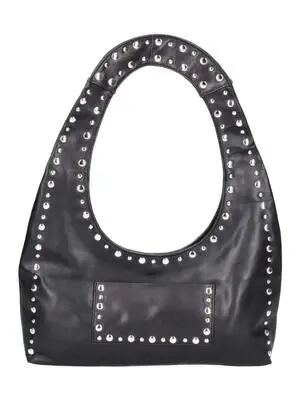 Gimaguas Gimaguas Studded Leather Shoulder Bag Black