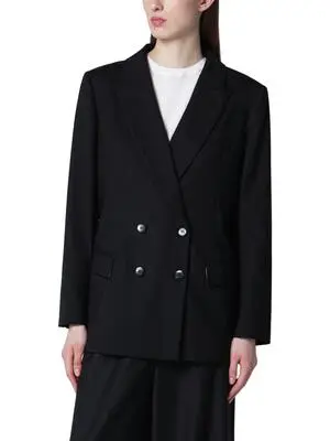 VITOVI Vitovi Double-Breasted Silk Blazer Jacket