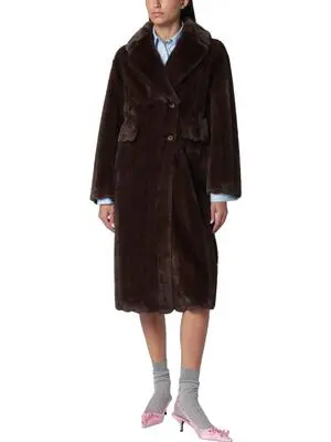 SWD BY SWORD Swd By Sword Women's Faux Fur Coat