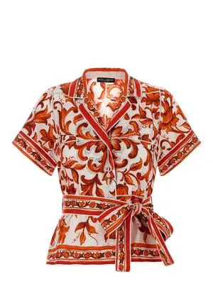 Dolce & Gabbana Dolce & Gabbana Women Printed Twill Shirt Multicolor