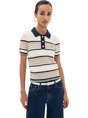 Casablanca Cafe Stripe Top - Multi