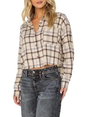 ROXY Rockford Cropped Plaid Shirt