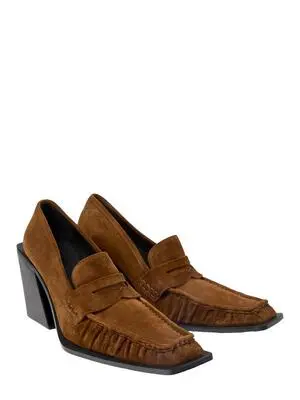 Camper Escandalo Loafer Pump Medium Brown