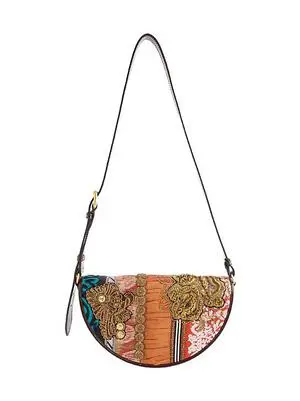 Dries Van Noten Embroidered Cotton Crossbody Bag - Multi