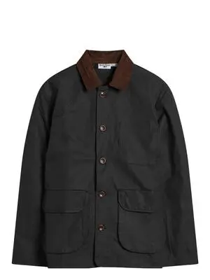 SERVICE WORKS Waxed Barn Coat Black