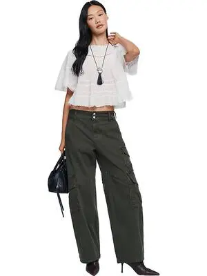 PILCRO Aero Wide Leg Cargo Pants