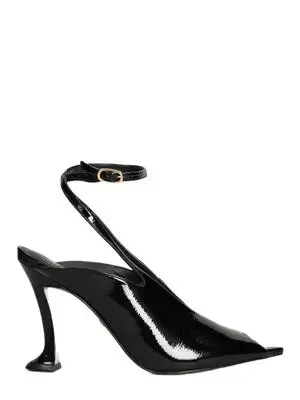 ANDREA CARRANO Silhouette Patent Ankle-strap Heeled Sandals