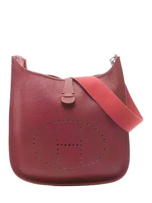Hermès 2000 Clemence Evelyne I Pm Crossbody Bag Red