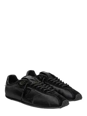 GOLDEN GOOSE Marathon Speed Satin Low Top Sneakers - Black