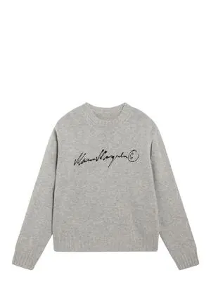 MAISON MARGIELA Mm6 Calligraphic Print Sweater