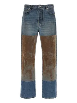 MAISON MARGIELA Maison Margiela Men's Mini Denim Jeans Light Blue