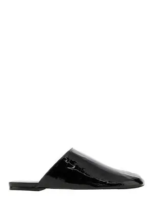 STUART WEITZMAN Stuart Weitzman Women's Black Leather Slippers