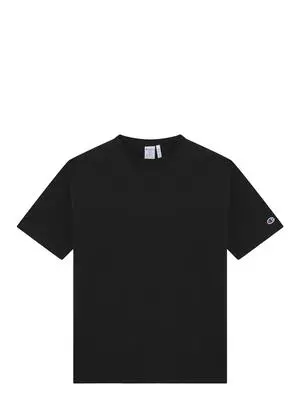 CHAMPION Champion Men's Black Cotton Crew-Neck T-Shirt