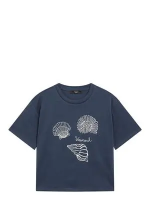 MAX MARA Max Mara Weekend Embroidered Cotton Jersey T-Shirt