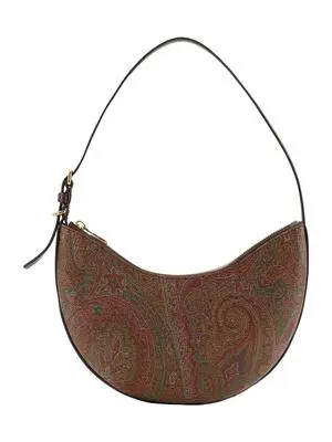 Etro Etro Women Etro Essential S Arnica Hobo Shoulder Bag In Paisley Jacquard Fabric Multicolor