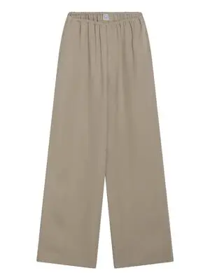 TOTEME Toteme Viscose Trousers With Draped Rock Detail Beige