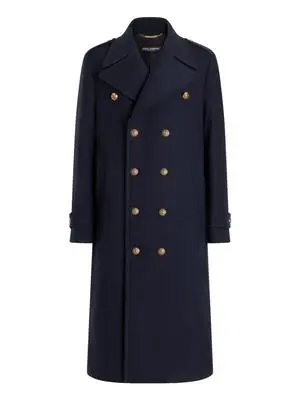 Dolce & Gabbana Dolce Gabbana Double-breasted Coat - Blue