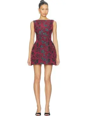 AMANDA UPRICHARD Amanda Uprichard Banco Dress In Burgundy.