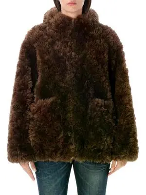 URBANCODE Vegancode Hooded Faux-fur Coat