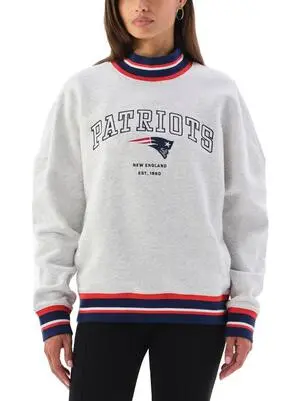 OFF SEASON Philadelphia Eagles Mock Neck Graphic Sweatshirt Heather Grey/patriots