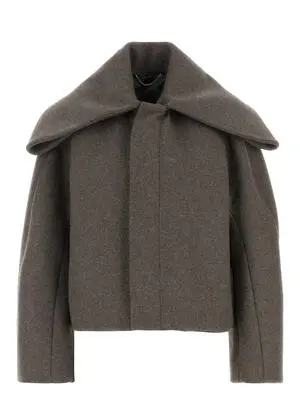 Victoria Beckham Victoria Beckham Women Dove Grey Wool Blend Jacket Gray