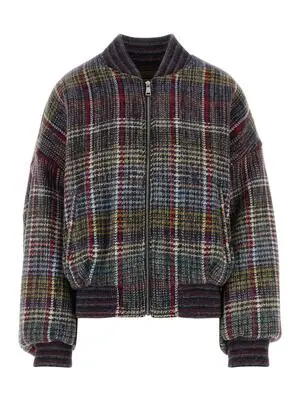 Missoni Missoni Women Embroidered Wool Bomber Jacket Multicolor