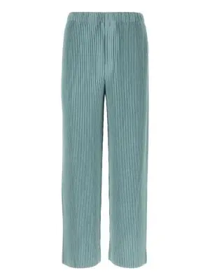 Issey Miyake Homme Plisse' Issey Miyake Men Light-Blue Polyester Pant Blue