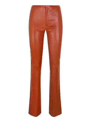 STOULS The Icham Leather Flared Trousers
