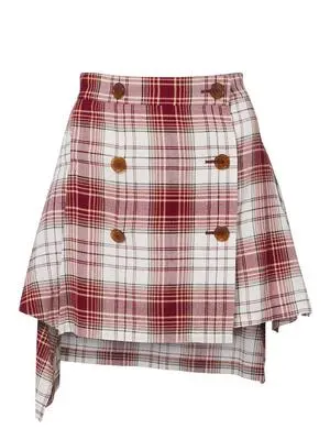 VIVIENNE WESTWOOD Marta Tartan Crêpe Miniskirt