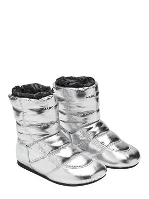 Marc Jacobs The Metallic Aspen Winter Boots In Size Silver