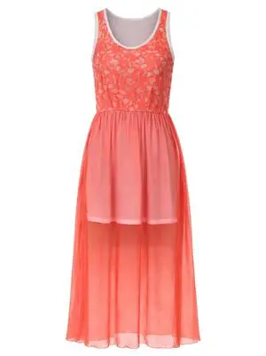 CONQUISTA Lace Bodice Maxi Dress