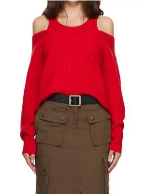 HELMUT LANG Off-the-shoulder Knit Top
