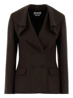 Alexander McQueen Alexander Mcqueen Women Embroidered Wool Blazer Multicolor
