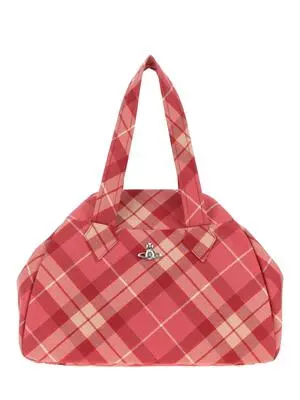 VIVIENNE WESTWOOD Vivienne Westwood Women Embroidered Fabric Large Archive Shopping Bag Multicolor