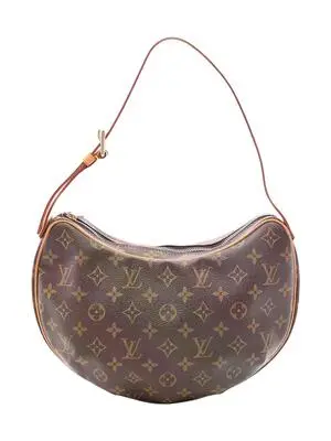 LOUIS VUITTON 2003 Monogram Croissant Mm Hobo Bag - Brown