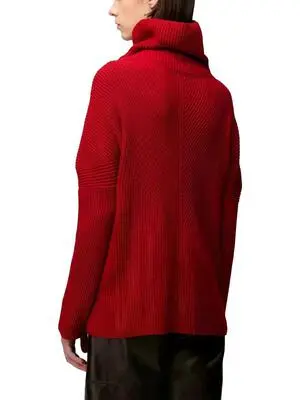 RETORI Ribbed-knit Wool Sweater Red