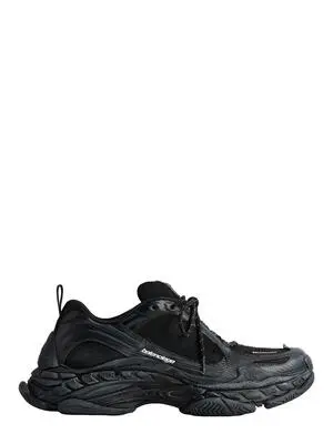 Balenciaga Triple S.2 Worn-Out Effect Mesh Sneakers Women Black
