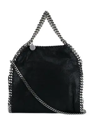 Stella McCartney Falabella Mini Tote Bag With Light Gold Chain Women Black