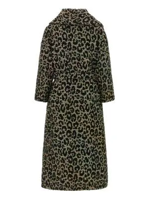 HERNO Leo Leopard-print Jacquard Coat