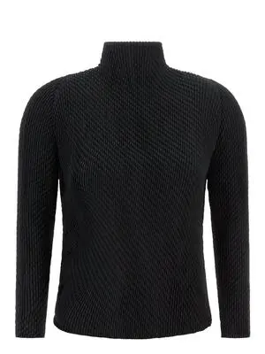 ISSEY MIYAKE Misty Pleats Asymmetrical Top