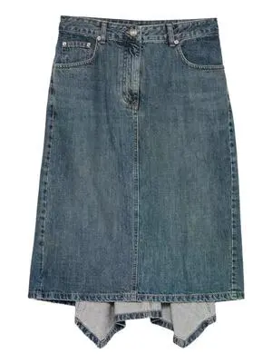 JUUN.J Asymmetric Panelled Denim Skirt