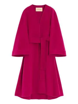 Valentino Garavani Soft Drap Coat Raspberry