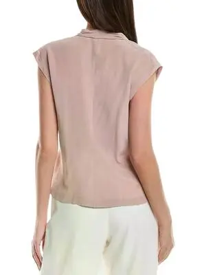 BRUNELLO CUCINELLI Draped Silk Top