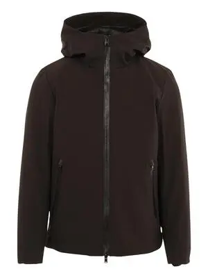 Woolrich Woolrich Hooded Zip-Up Jacket By Woolrich Black