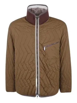 Emporio Armani FULL ZIP BOMBER JACKET Breen