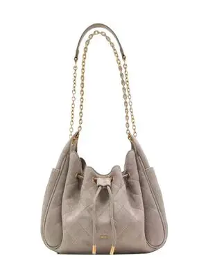 Jw Pei Rowan Quilted Chain Bucket Bag Grey