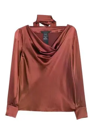 MAX MARA Cowl-neck Silk Top