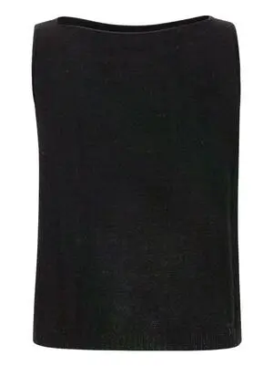 MAURIZIO MYKONOS V-neck Ribbed-hem Top
