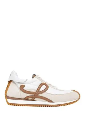 Loewe Loewe Flow Runner Nylon And Suede Sneakers Brown